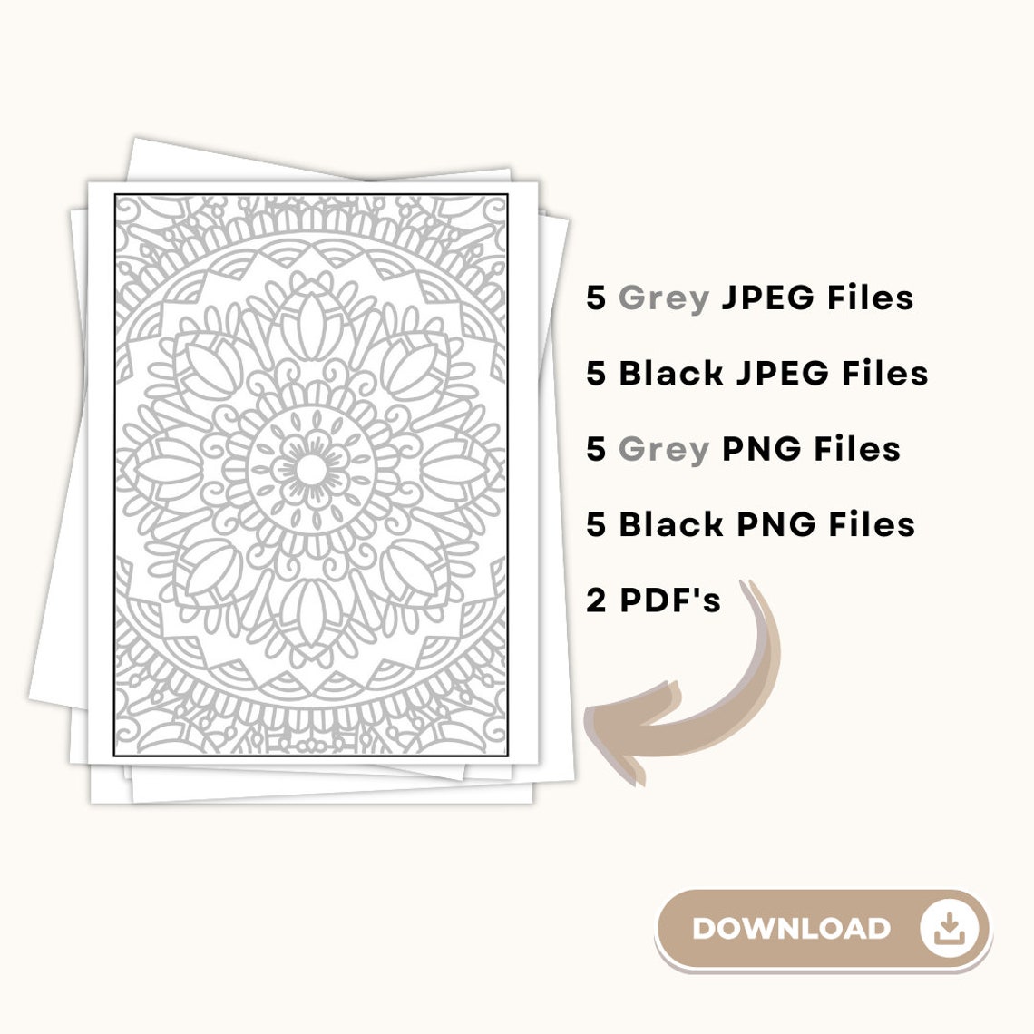 99 Mandala Tracing Coloring Pages I Mindful Activity I Reduce Anxiety ...