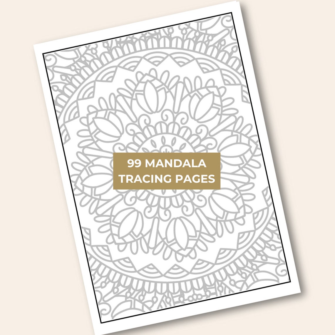 99 Mandala Tracing Coloring Pages I Mindful Activity I Reduce Anxiety ...