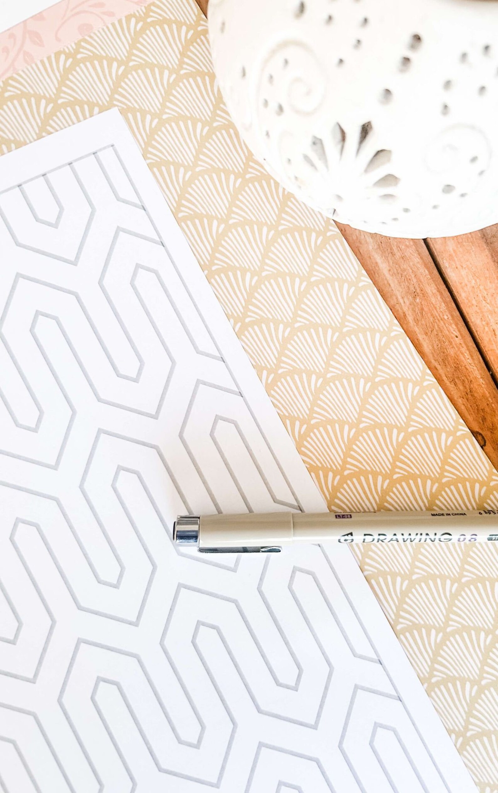 10 Geometric Tracing Coloring Pages / Digital Download / Mindful ...