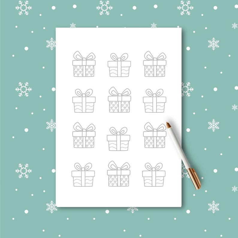 Christmas Tracing Pages - 33 Festive Designs (digital Download) Calming ...
