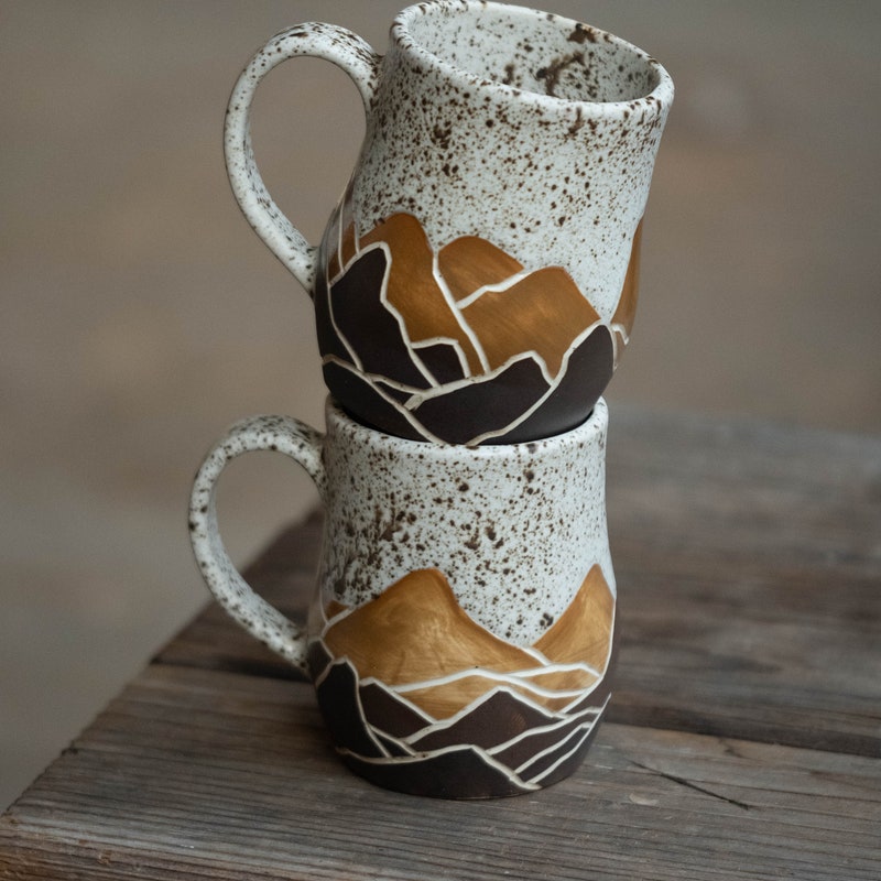 Sgraffito Mug - Etsy