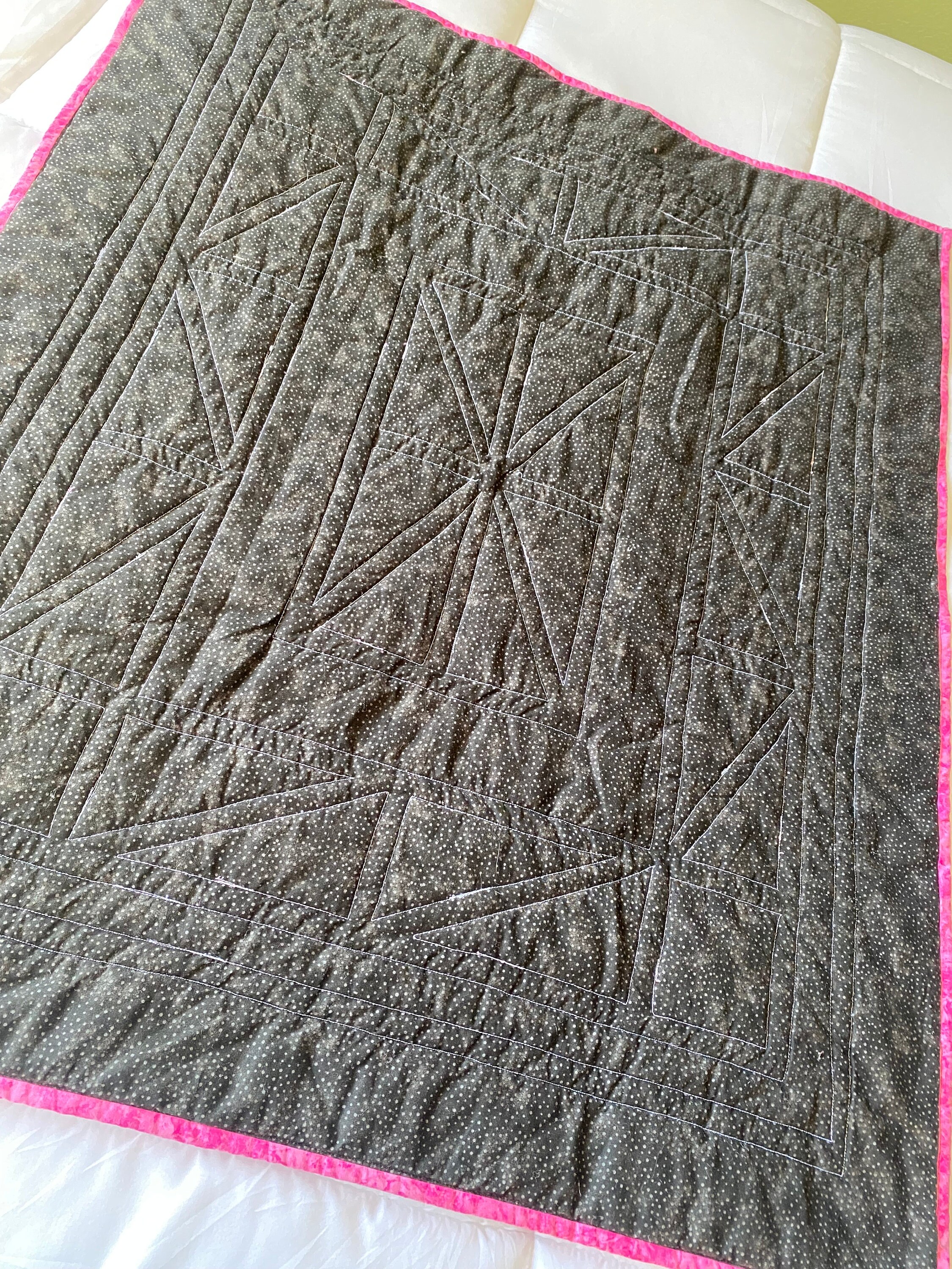 Pink and Purple High Contrast Baby Quilt - Etsy