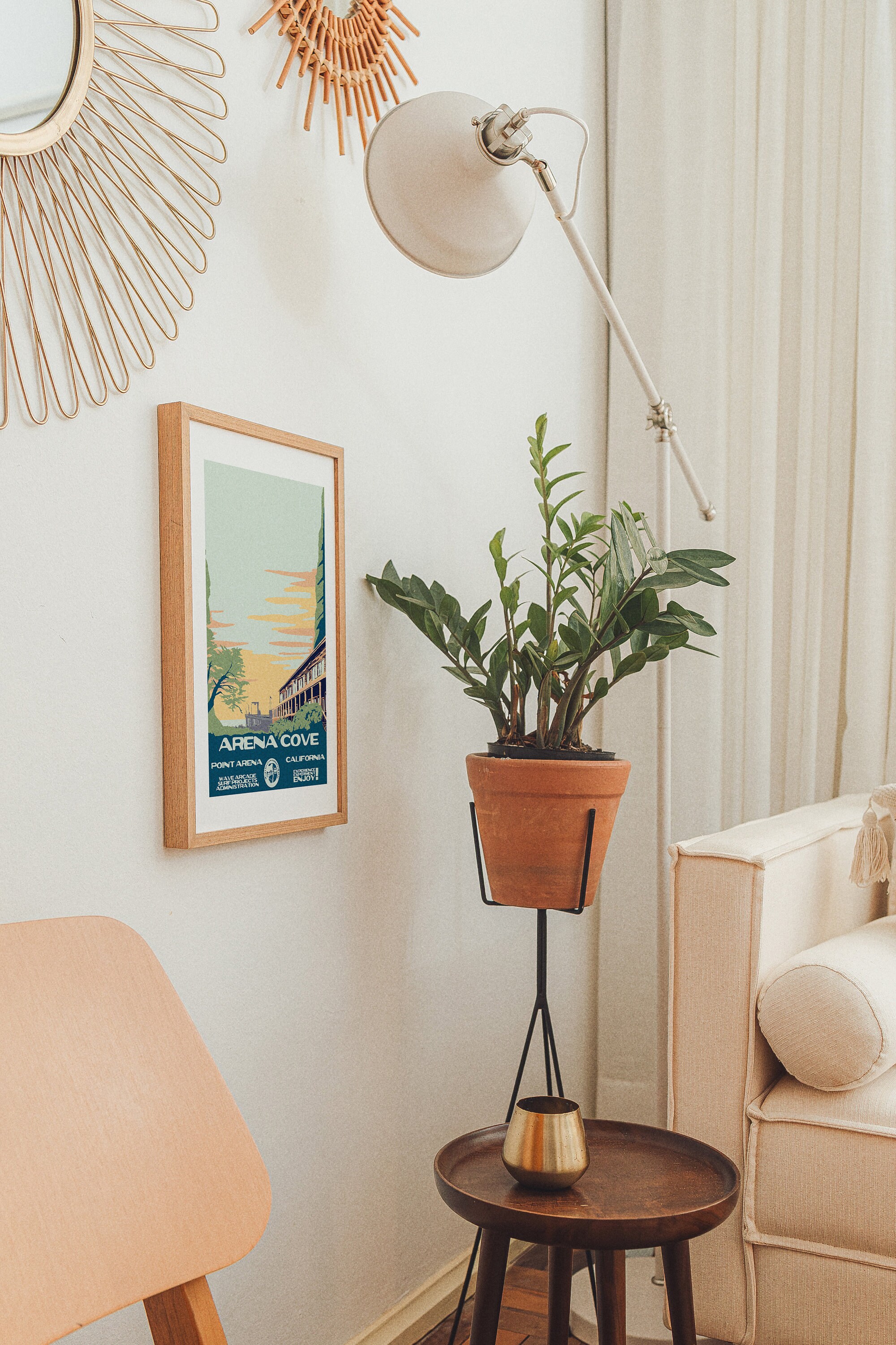 Arena Cove Surf Poster | Point Arena California | Vintage National ...