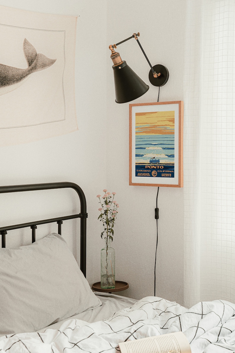 Ponto Surf Poster | Carlsbad California | Vintage National Parks Style ...