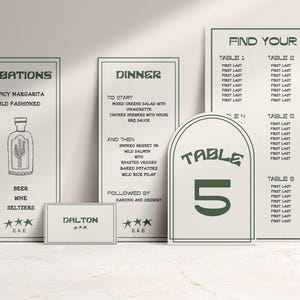 Western Wedding Reception Set | Wedding Day Signage Templates | Unique ...