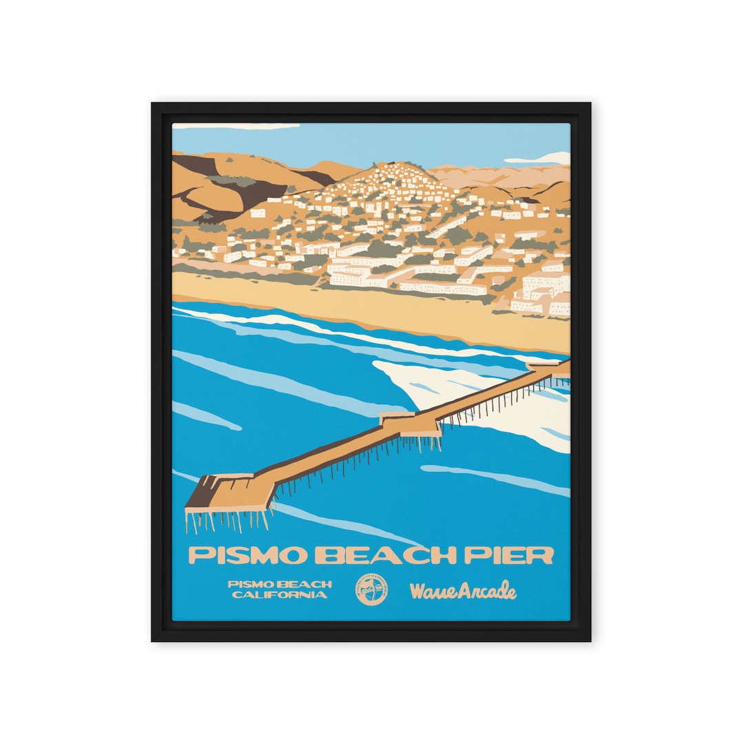 Pismo Beach Pier Pismo Beach CA CANVAS PRINT - Etsy