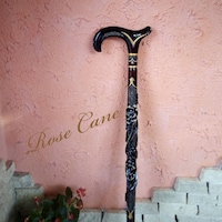 Napoleon Bonaparte Walking Stick: Wooden Cane With Bronze Art Deco ...