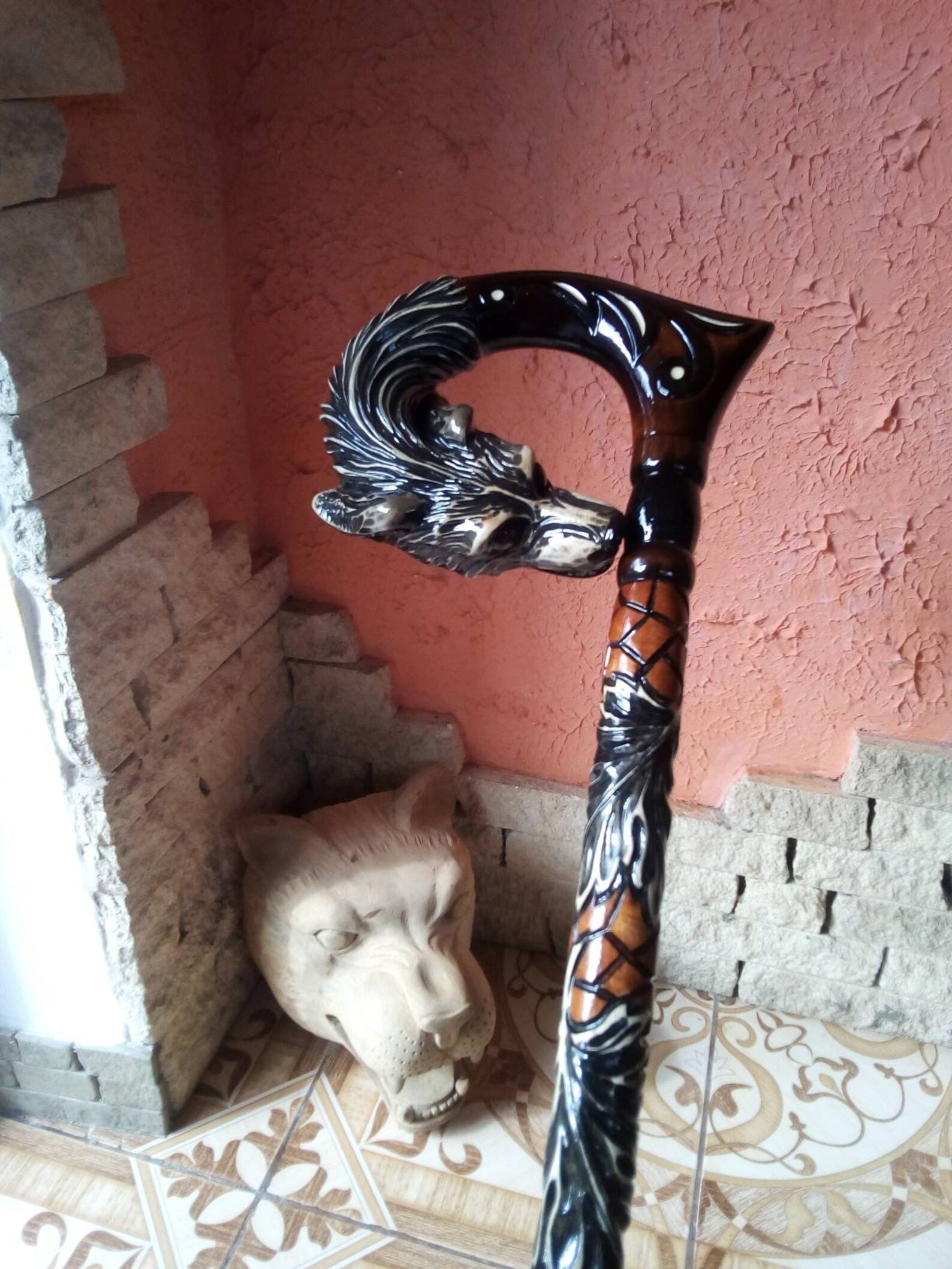 Wood Walking Cane Hand Carved Walking Sticks Luxury Walking - Etsy
