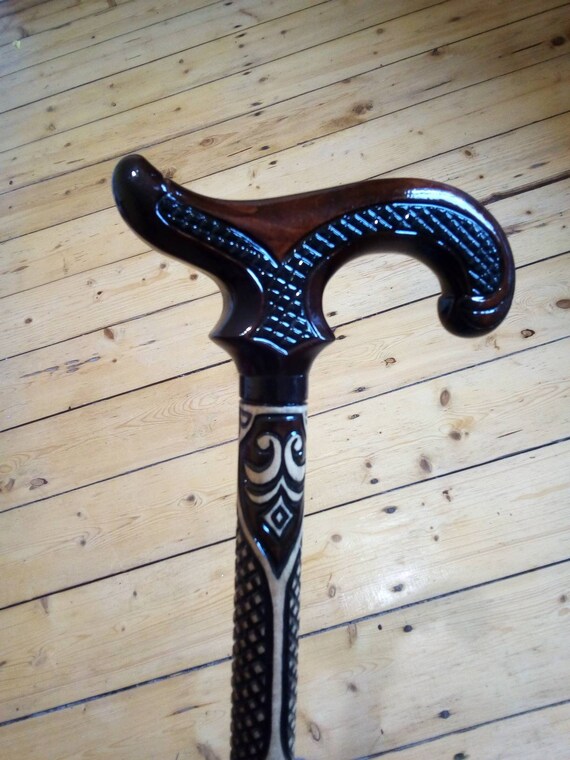 Wood Walking Cane Hand Carved Walking Sticks Cane Gift Luxury - Etsy
