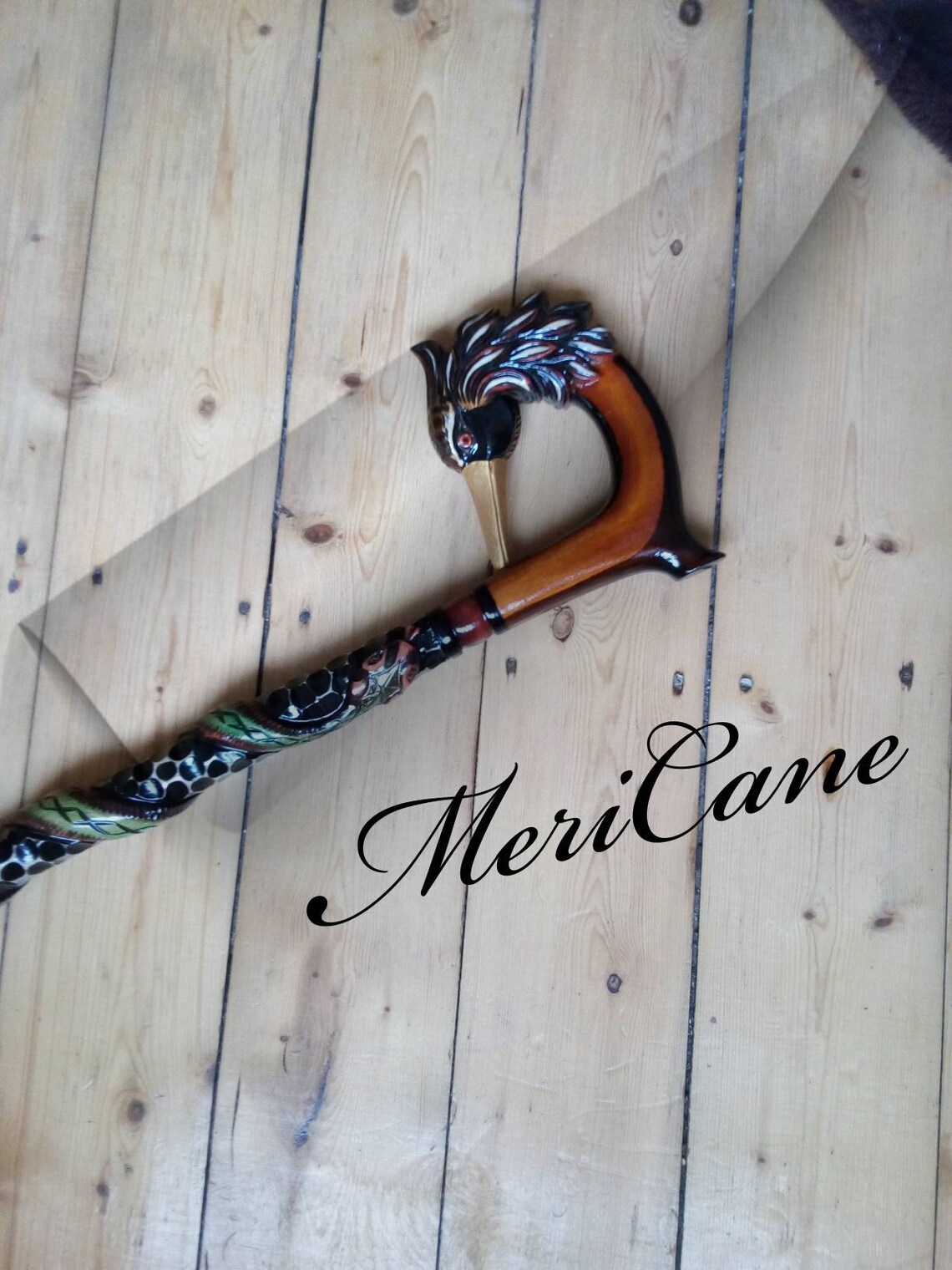 Walking Stick Snake Hand Carved Walking Stick Snake Wood - Etsy