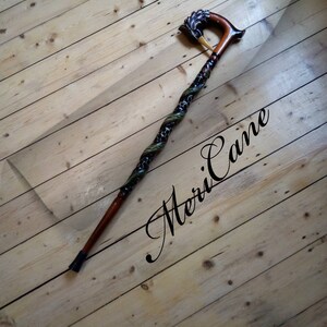 Walking Stick Snake Hand Carved Walking Stick Snake Wood - Etsy