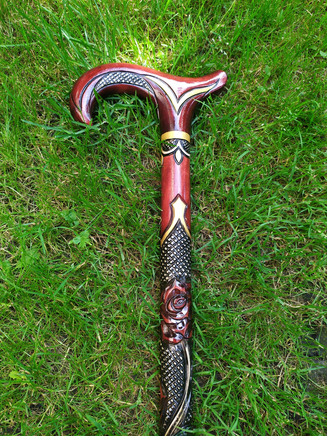 Walking Cane for Women Rose Walking Cane for Women Cane Gift for Mother ...