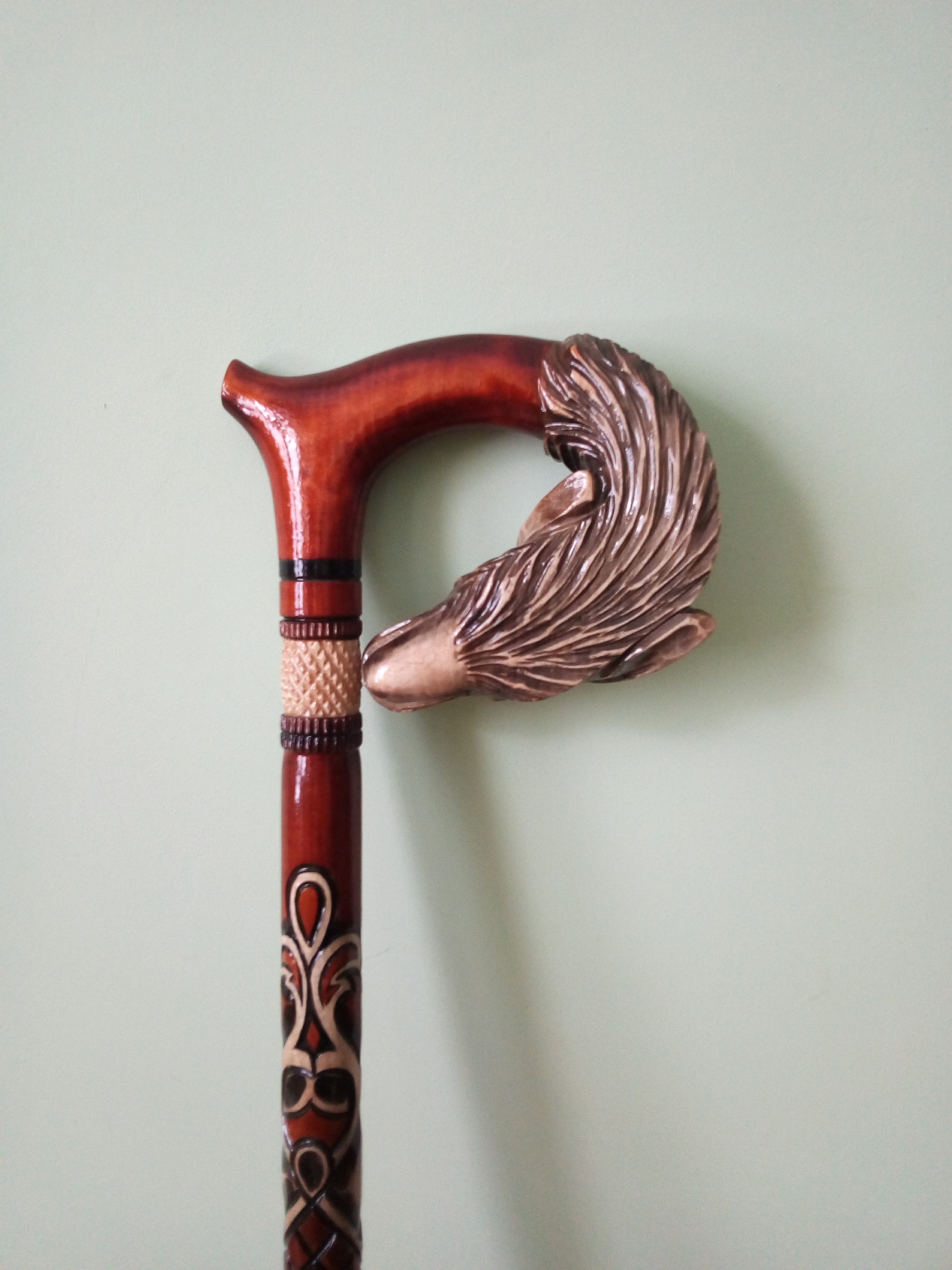 Dog Cane Walking Stick Hand Carved Walking Sticks Luxury | Etsy