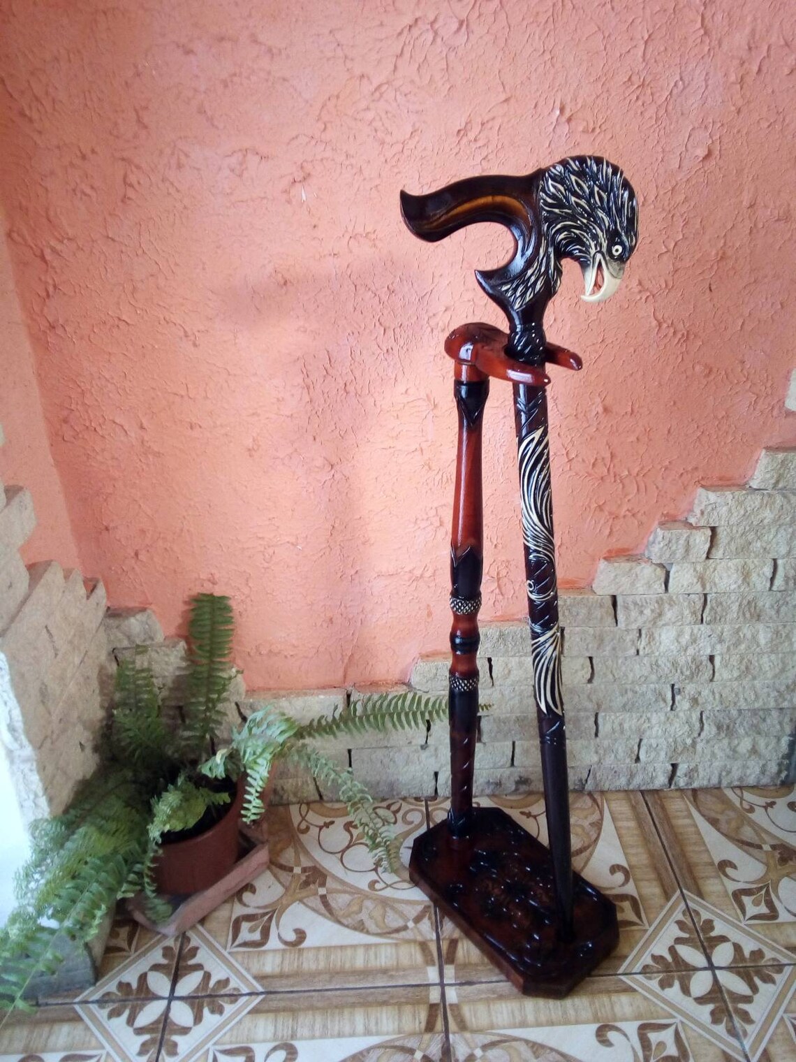 Walking Cane Stand Walking Cane Holder Handmade Beatiful Stand | Etsy