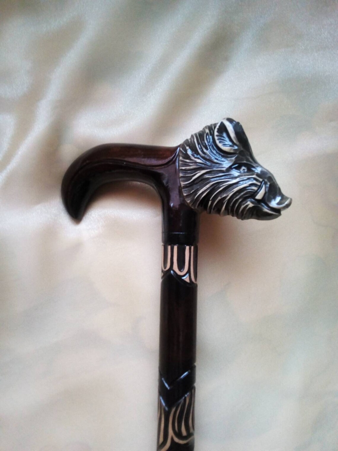 Cane wild Boar High Quality Wooden Cane Wooden - Etsy