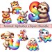 Alphabet Animal Clipart | A-Z Rainbow Letters Clipart | Printable ...