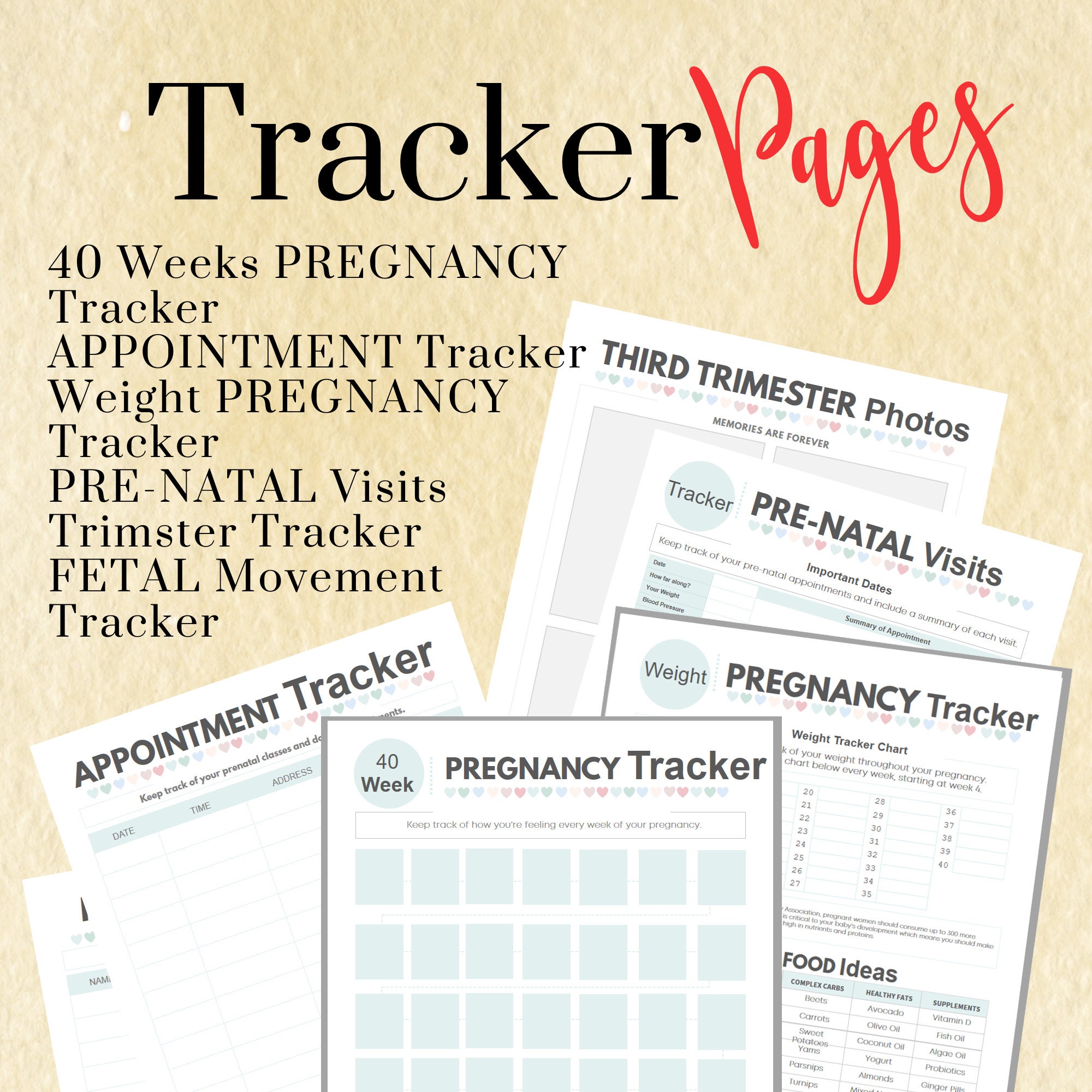 Mom-to-be Pregnancy Planner - Printable Pregnancy Planner & Journal ...