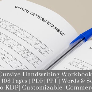 Bible Cursive Handwriting Workbook for Kids KDP 8.5 X - Etsy