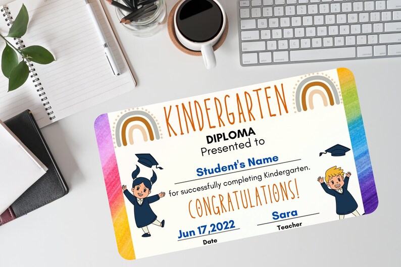 End of Year Pre-k Graduation With *EDITABLE* for Kindergarten ...