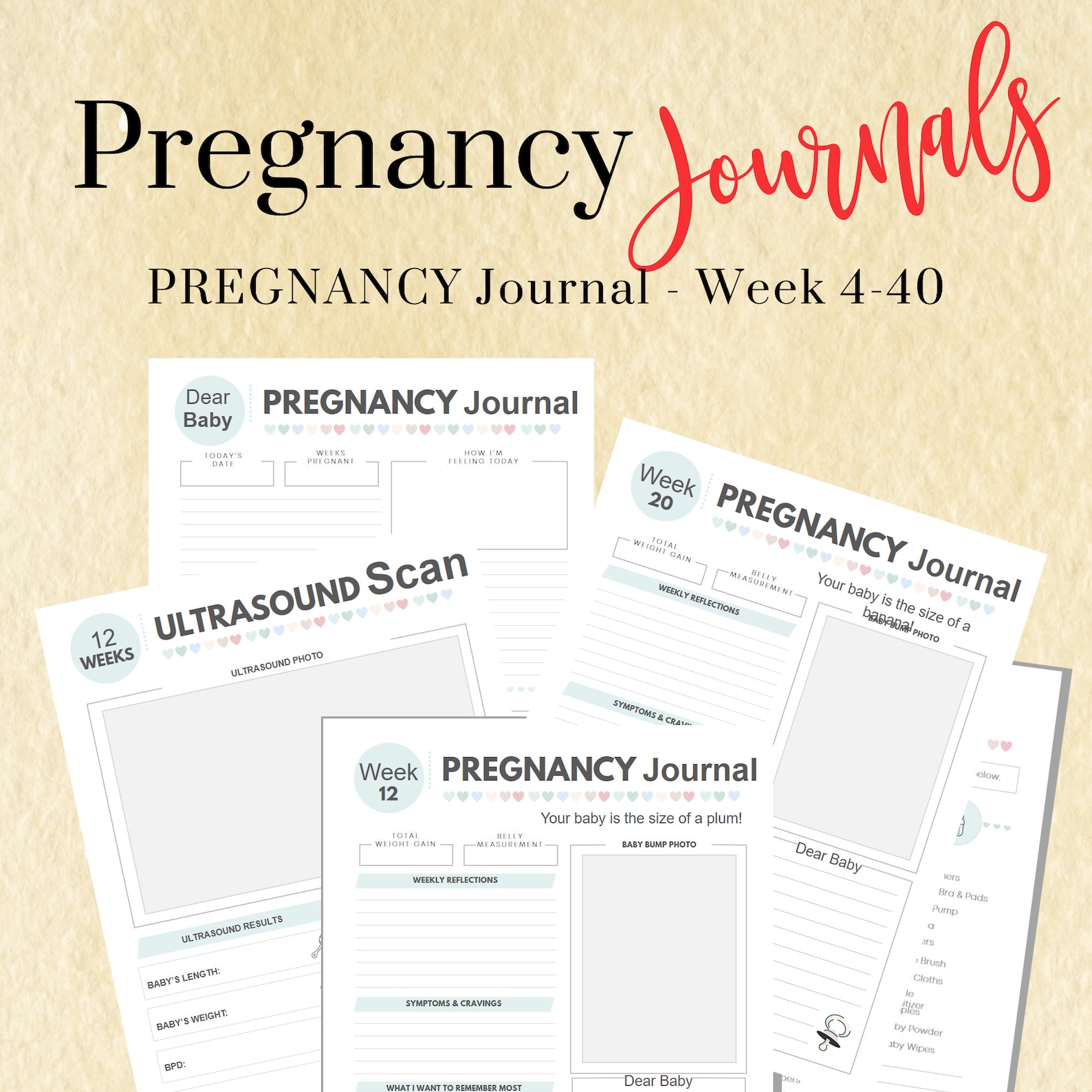 Mom-to-be Pregnancy Planner - Printable Pregnancy Planner & Journal ...