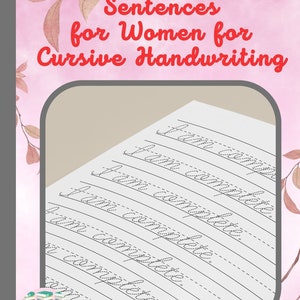 A 100-positive Affirmations for Women Cursive Handwriting Workbook ...