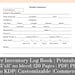 Clothing Reseller Inventory Log Book Printable Kdp 8.5x11 No Bleed 120 ...
