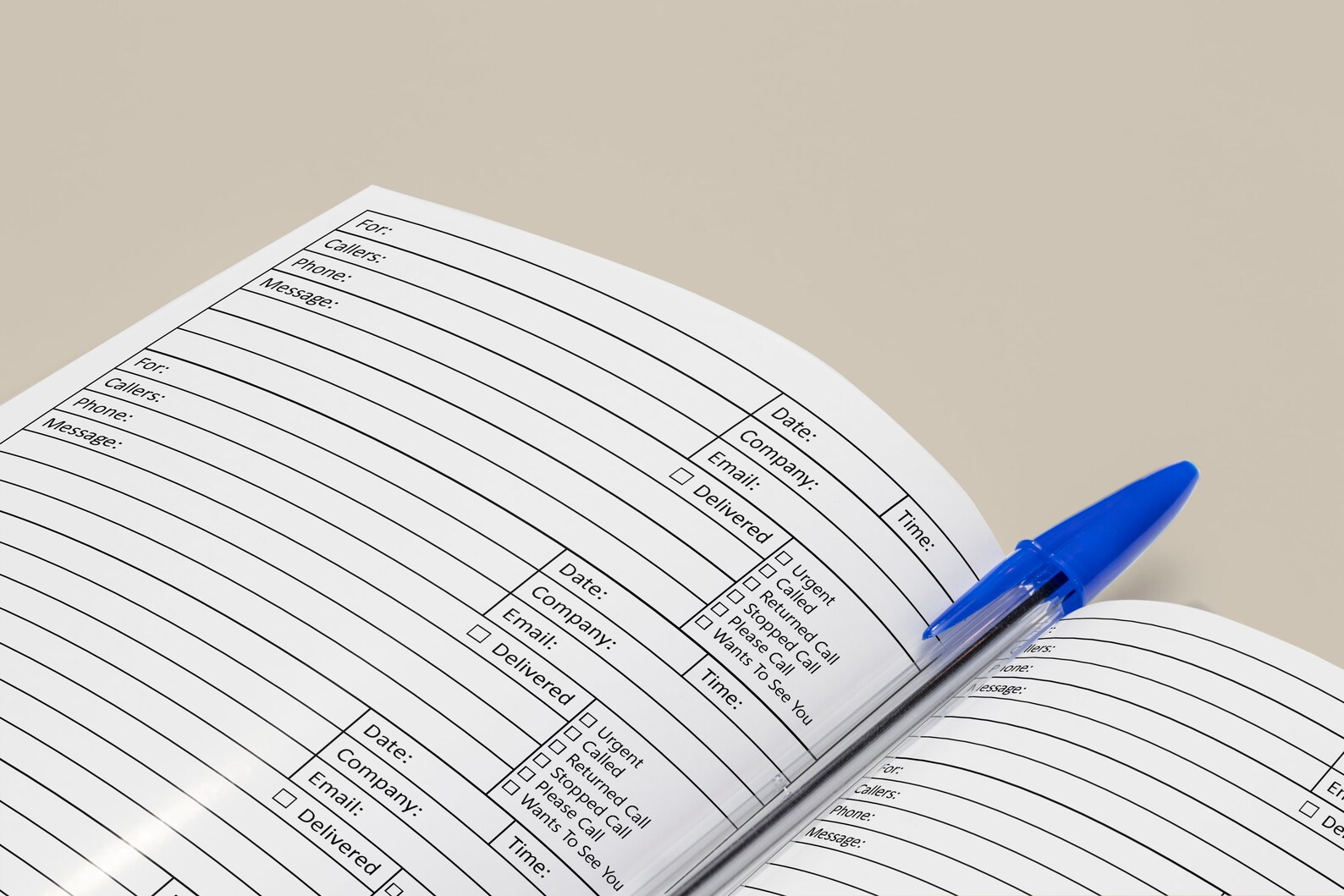 Phone Call Log Book Printable 408 Records, 8.5" X 11" No Bleed | 102 ...