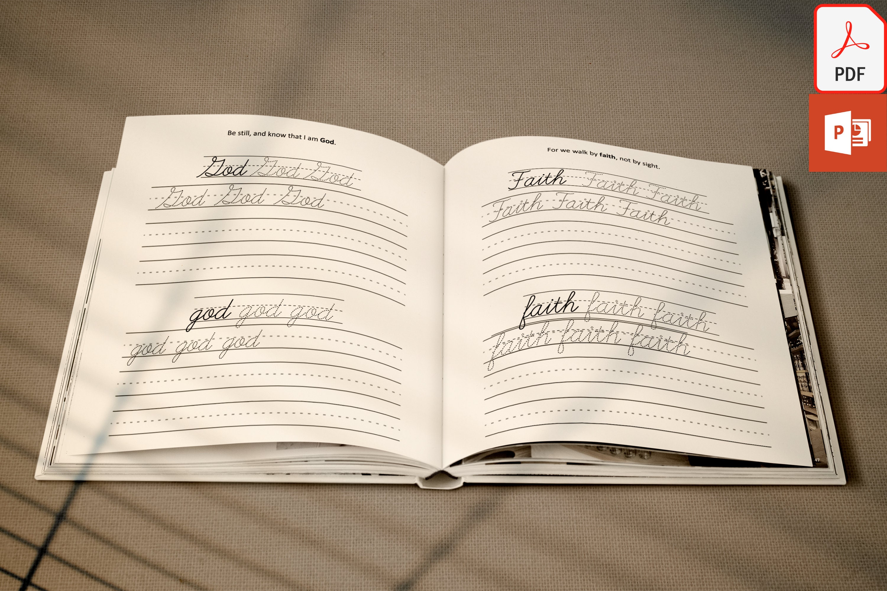 Bible Cursive Handwriting Workbook for Kids (KDP), 8.5" X 11" No Bleed ...