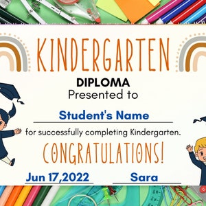 End of Year Pre-k Graduation With *EDITABLE* for Kindergarten ...