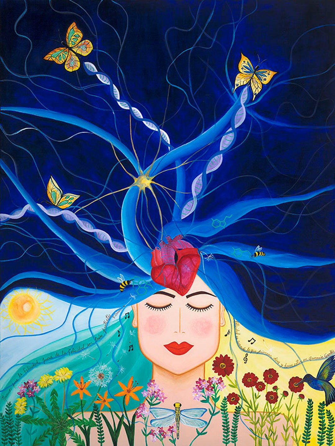 Spiritual Muse "felicidad" | Spiritual Art | Spiritual Decor ...