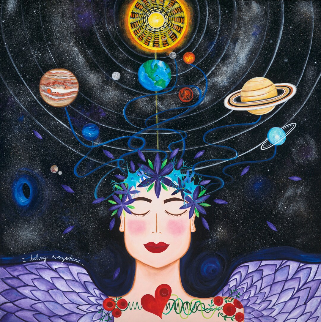 Spiritual Muse: "i Belong Everywhere" | Spiritual Art | Spiritual Decor ...