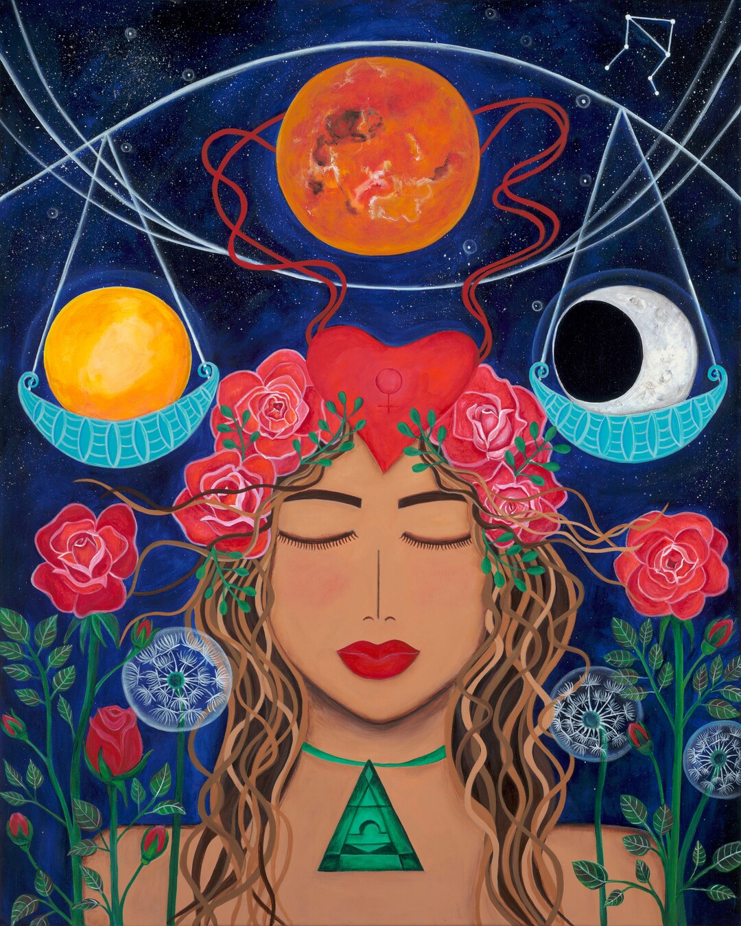 Spiritual Muse Libra Art Print Art Spiritual - Etsy