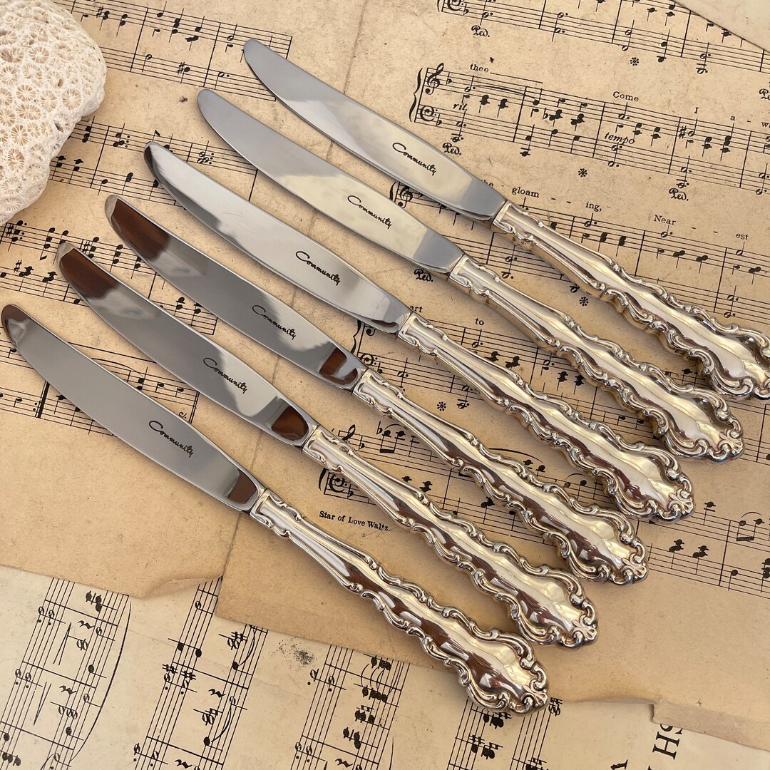 Vintage Flatware. Set of Six Dinner Cutlery. Masion House Community ...