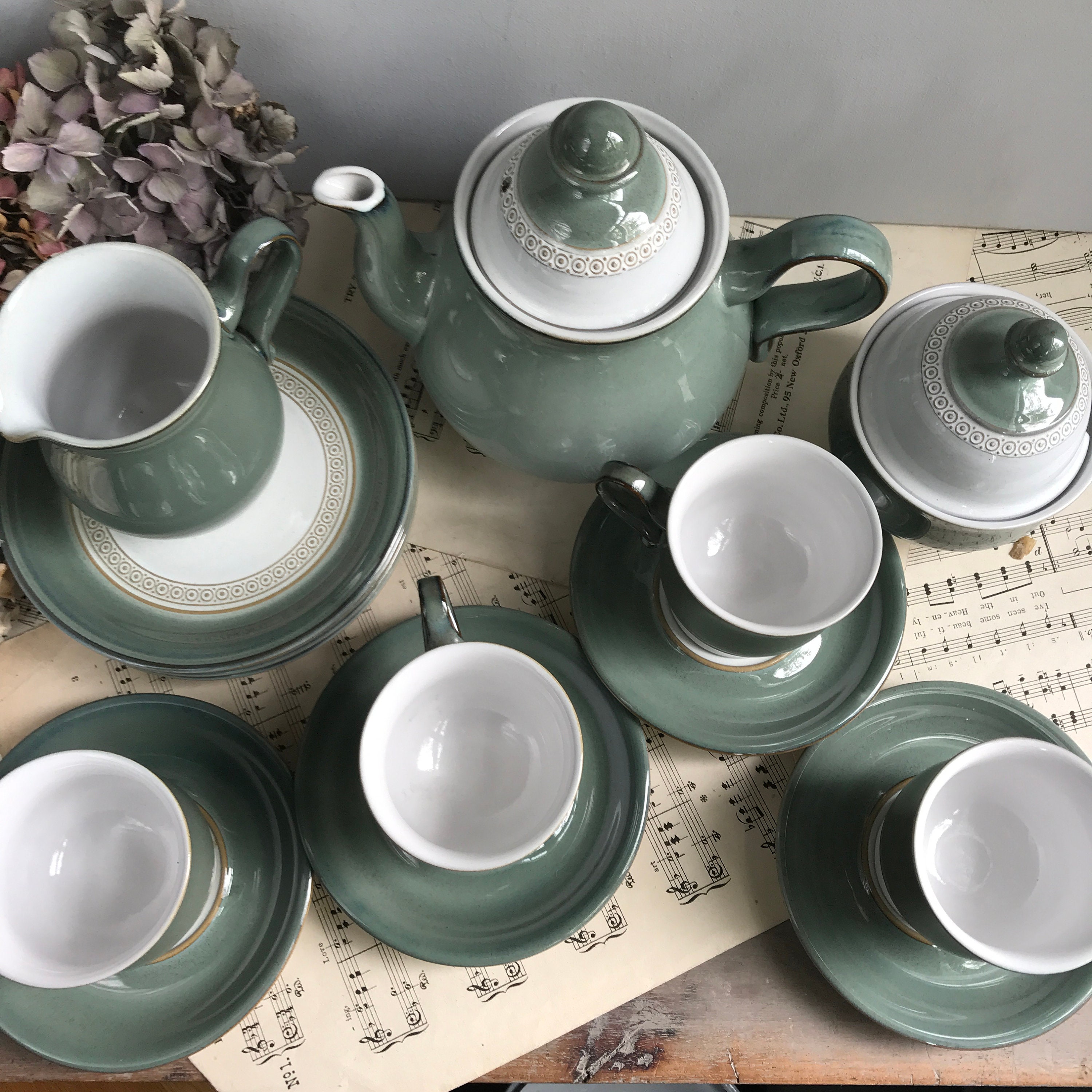 Vintage Denby Venice Tea Set. Teapot Cream Jug. Sugar Bowl - Etsy UK