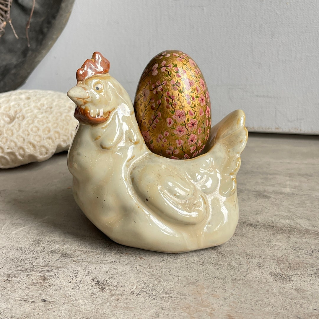 Vintage Pottery Hen. French Ceramic Chicken. Fat Hen. Home Decor - Etsy