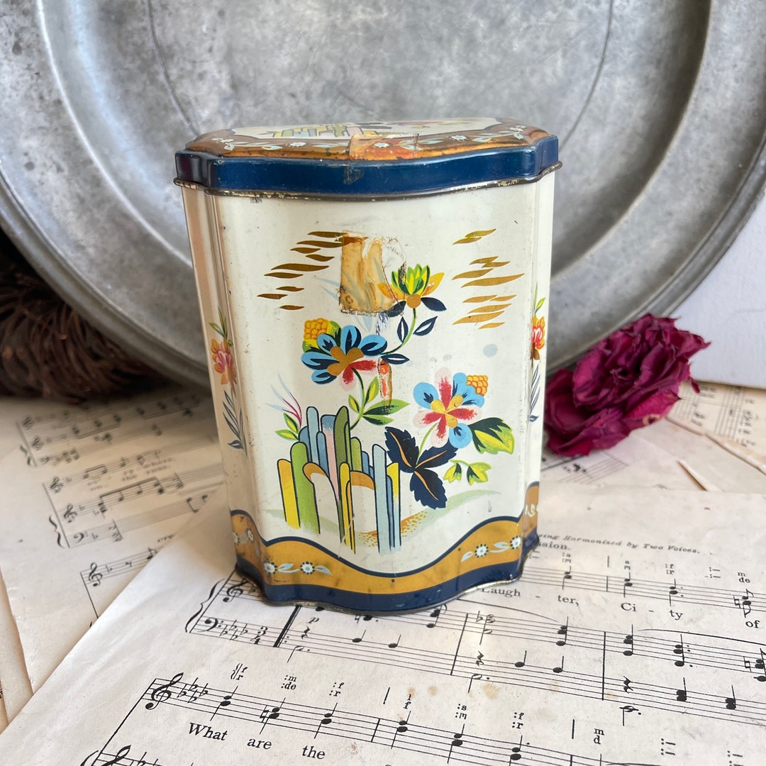 Vintage Retro Tin. Ridgways Tea Tin. Collectable Tea Vintage Container ...