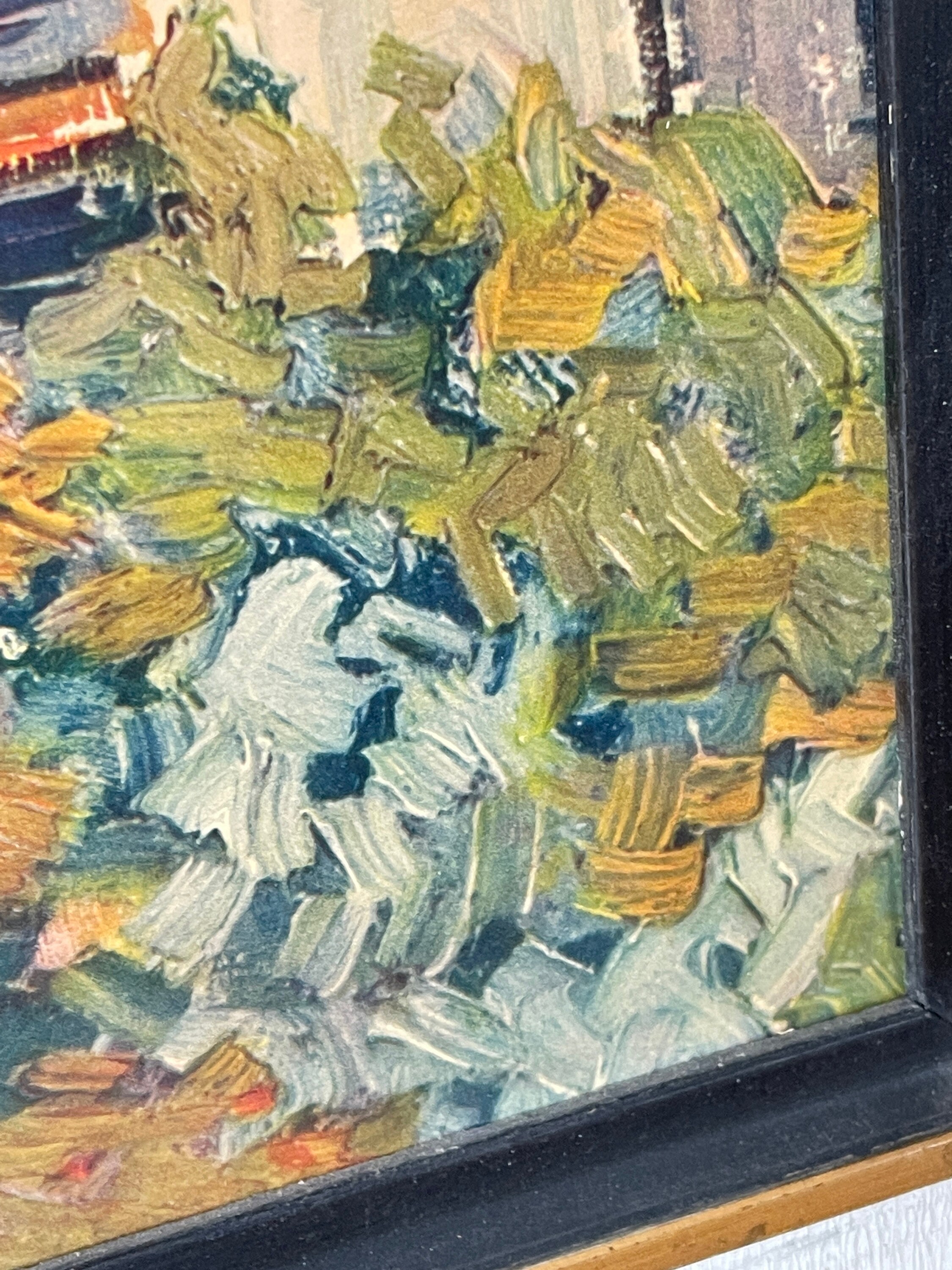 Vintage Vincent Van Gogh street Scene in - Etsy