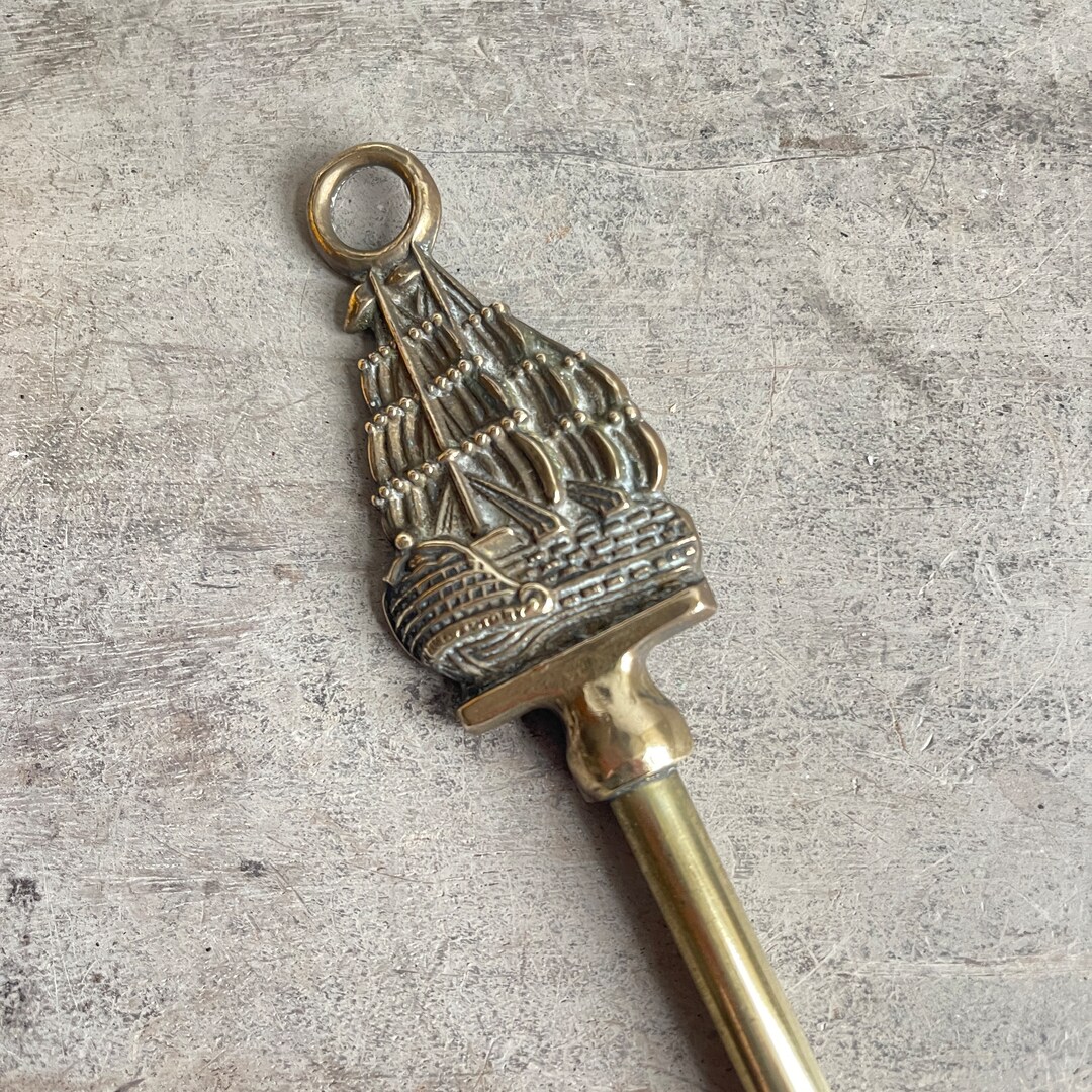 Vintage Long Handled Brass Toasting Fork. HMS Victory. Nautical Theme ...