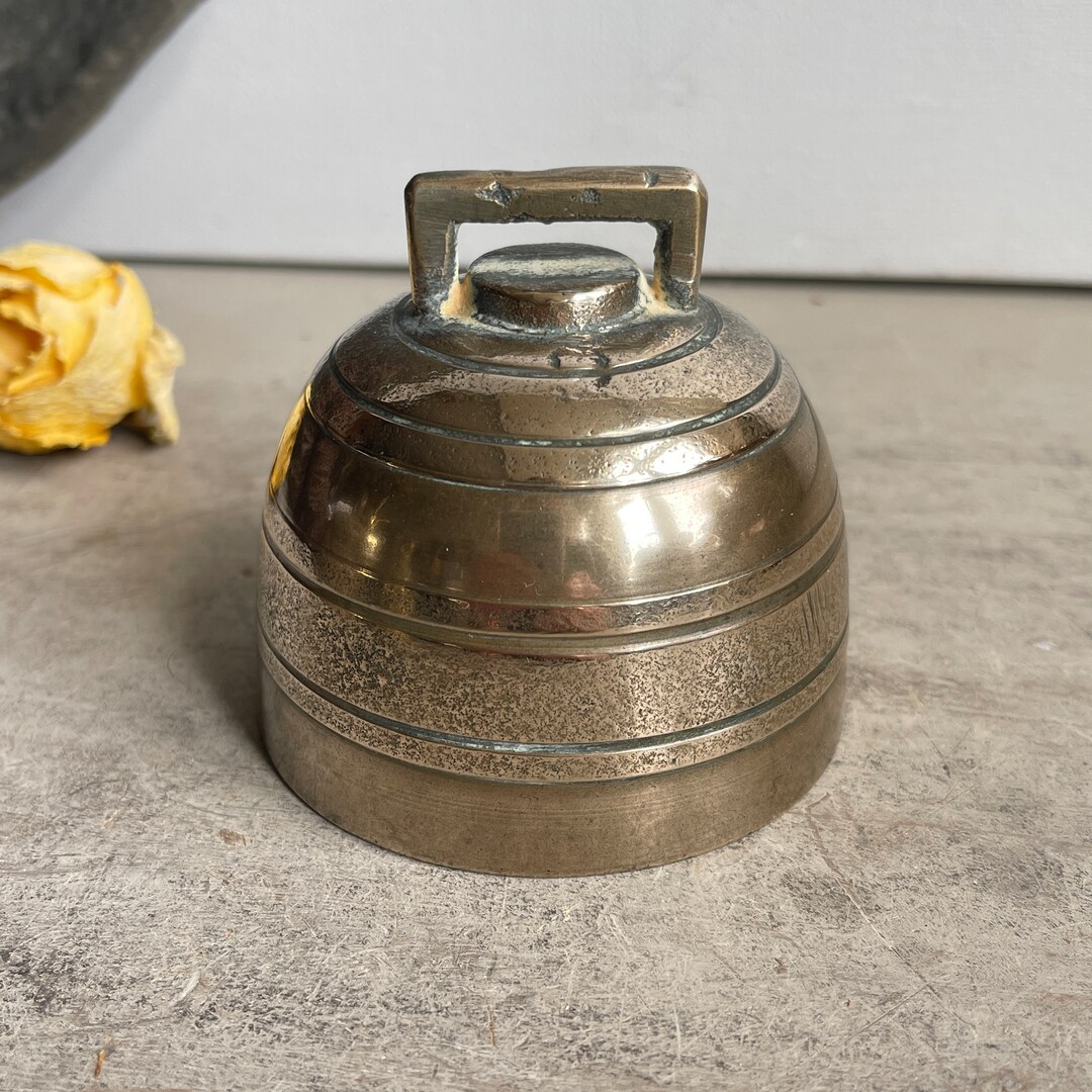 Vintage Brass Bell - Desk Bell - Photography Prop - Etsy
