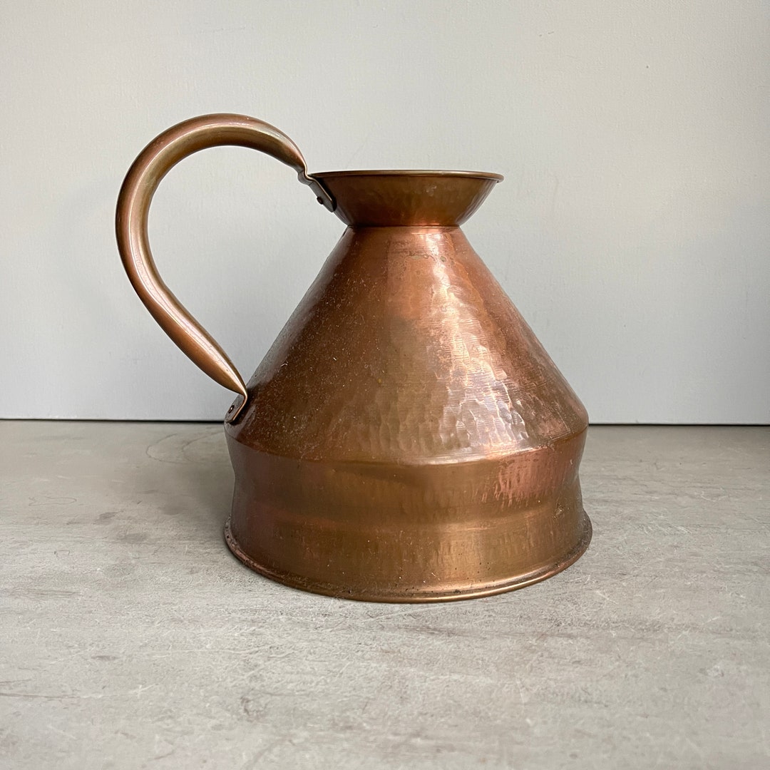 Vintage Copper Harvest Jug, Peerage, Water Pitcher Vase, Copper Ewer ...