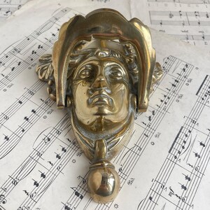 Vintage Brass Athena Door Knocker - Goddess Door Furniture - Heavy Door ...