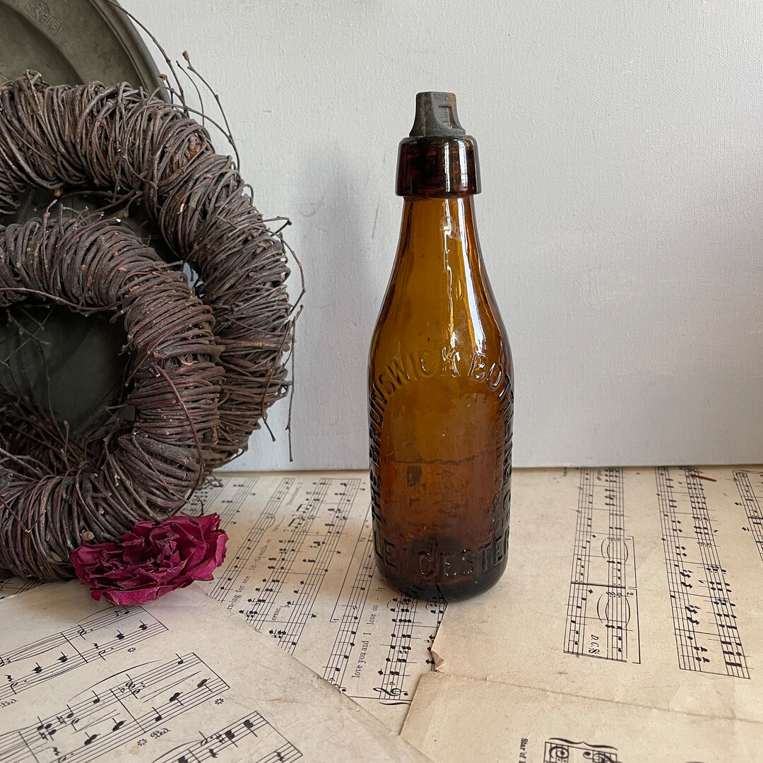 Victorian Beer Bottle. the Brunswick Bottling Company. Brown Glass ...