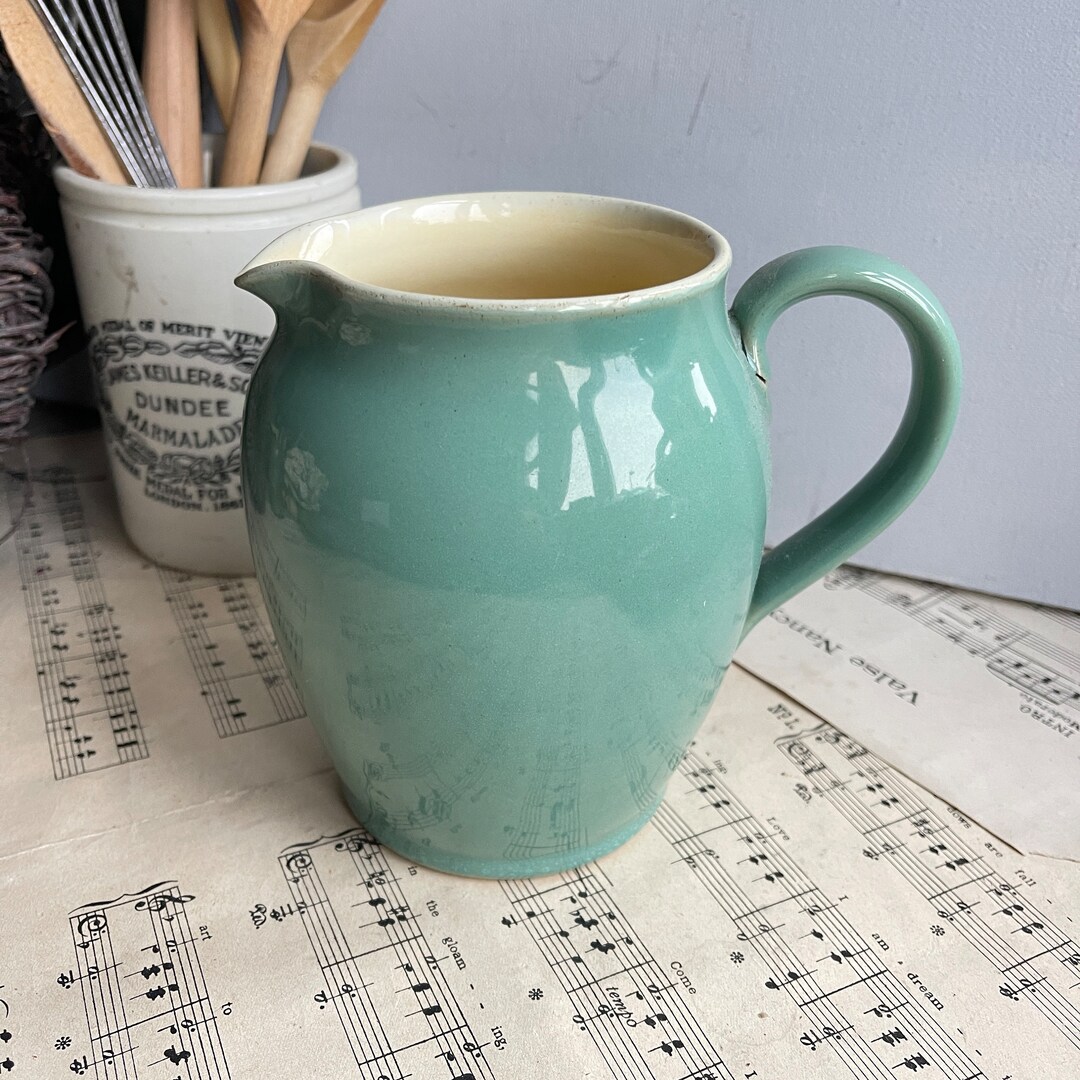 Vintage Denby Stoneware Jug. Pitcher. Manor Green. Mid Century - Etsy
