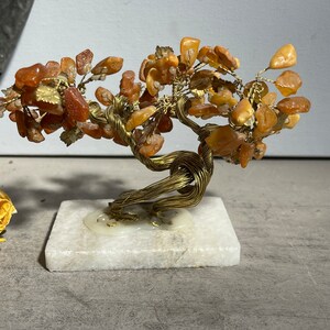 Vintage Baltic Amber Tree. Tree of Prosperity. Desk Decor. Drzewko ...