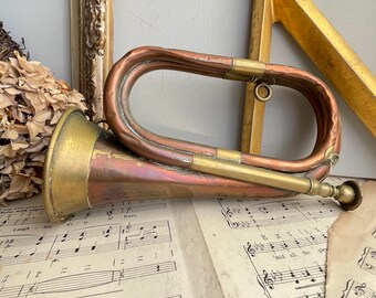 Antique Bugle | Etsy