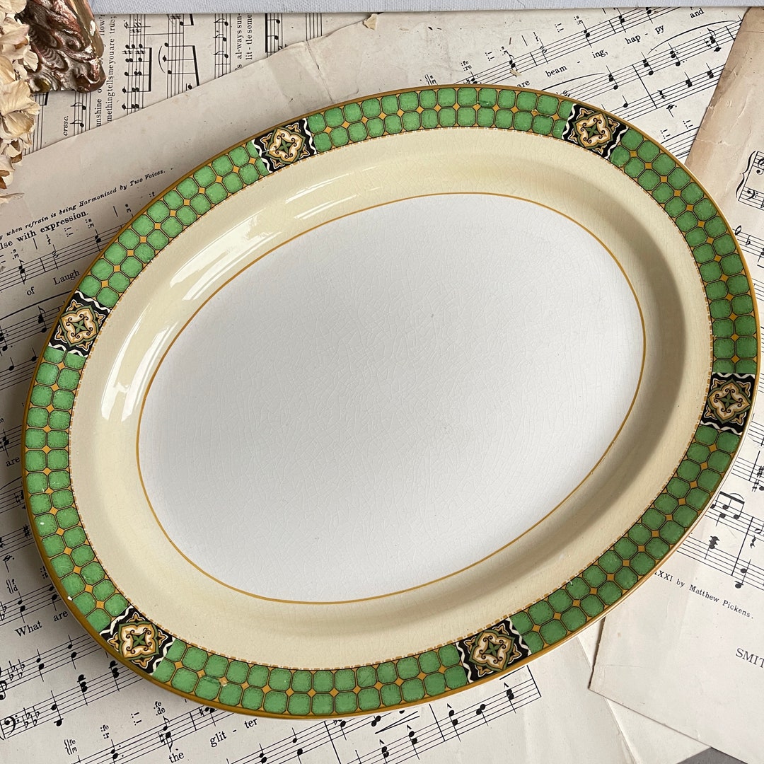 Vintage Art Deco Serving Platter. Booths Silicon China. Serving Dish ...