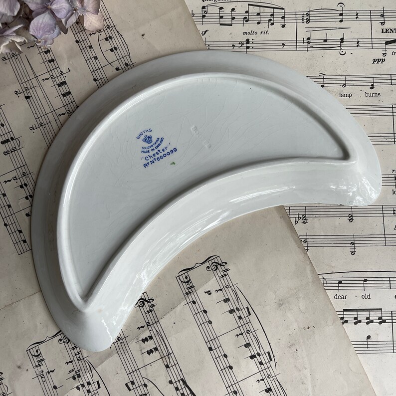 Vintage Booths Chester Crescent Plate Half Moon Plate - Etsy UK