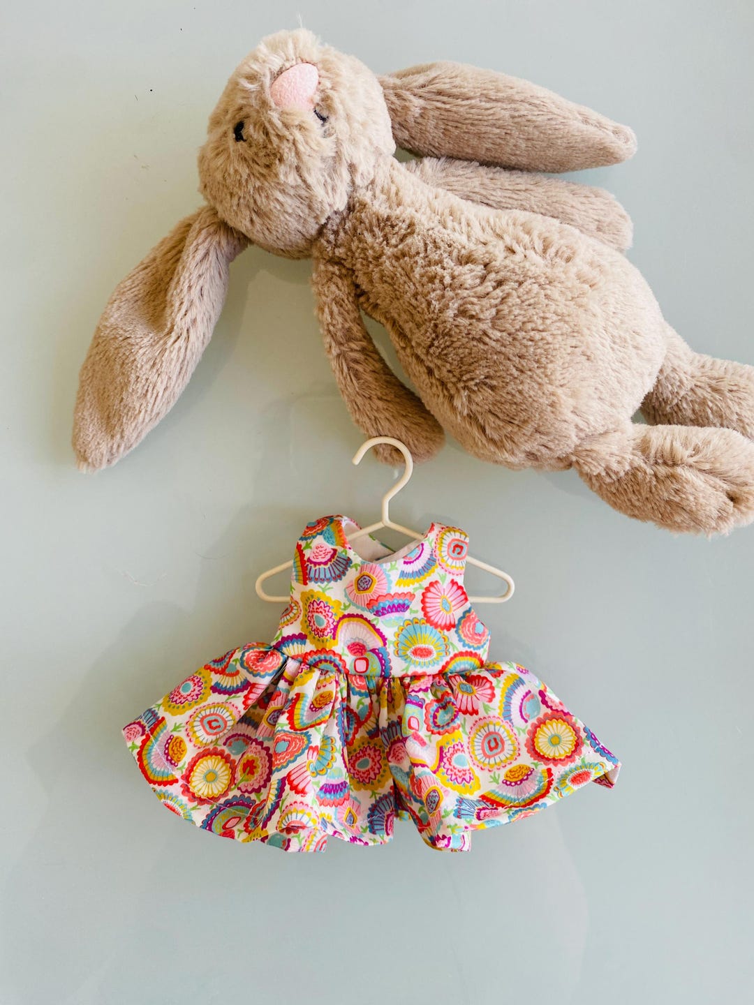Small Bunny / Rabbit Dress, Small Bashful Bunny, 18cm Bunny, Liberty ...
