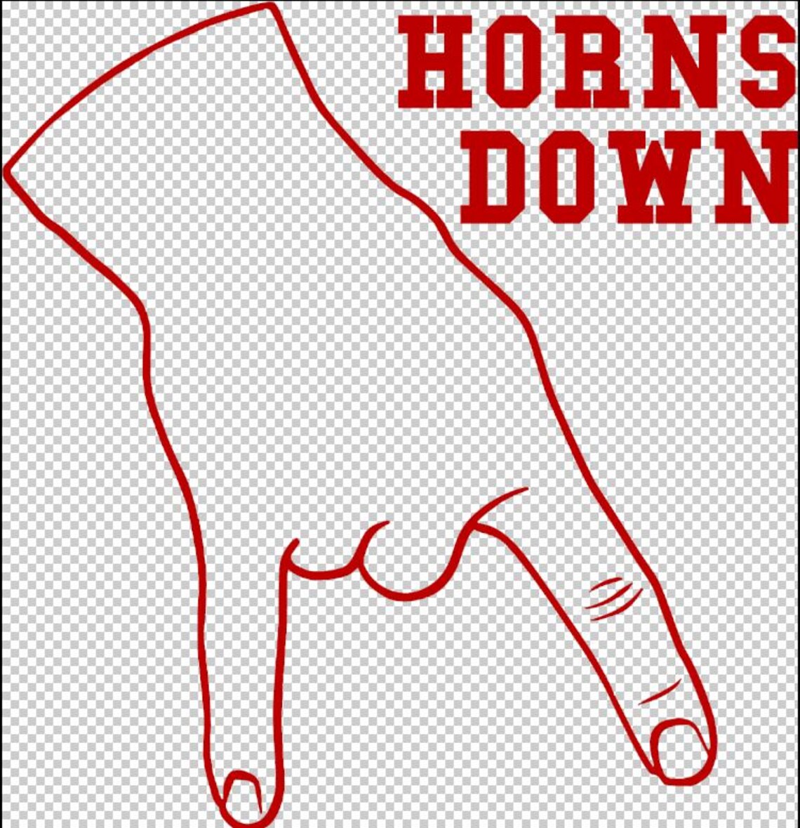Horns Down - SVG - Cricut - Air Pod Decal - Clipart - Ohio State ...