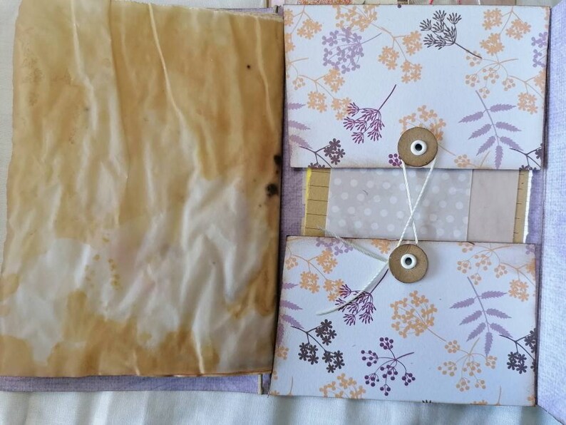 Elastic Bound, Refillable Mini Blank Junk Journals, Great for Your Bag ...